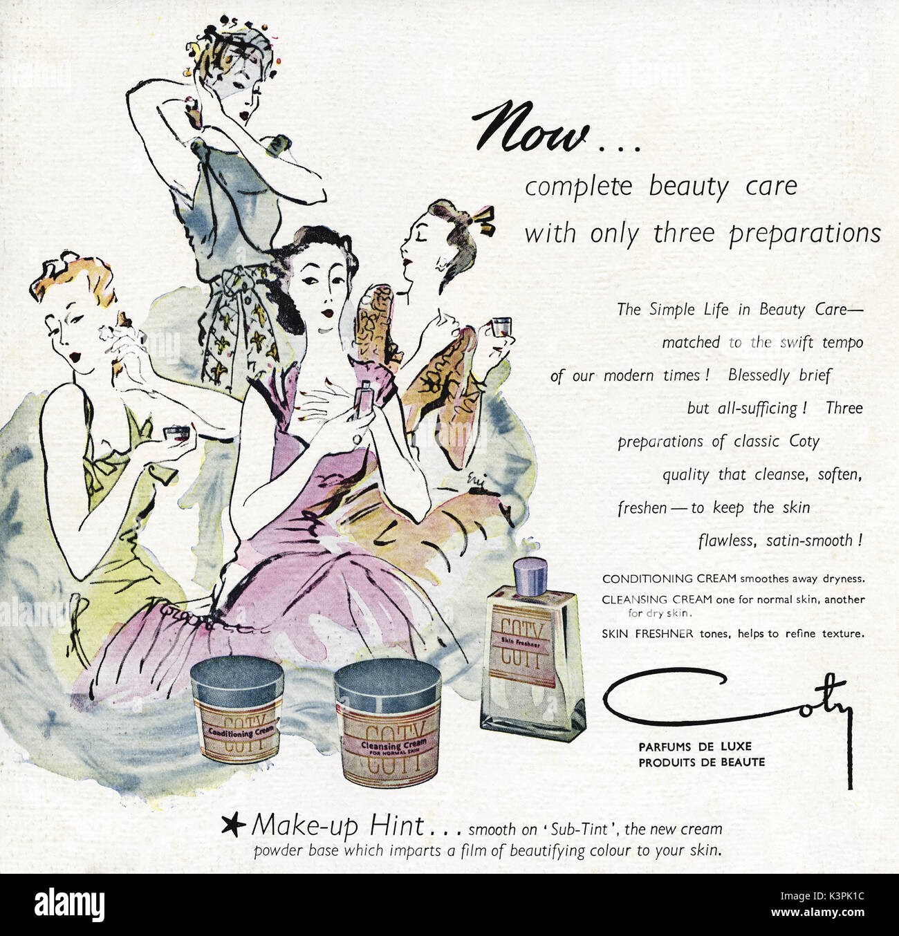 Beauty vintage magazine ad hi-res stock photography and images - Alamy