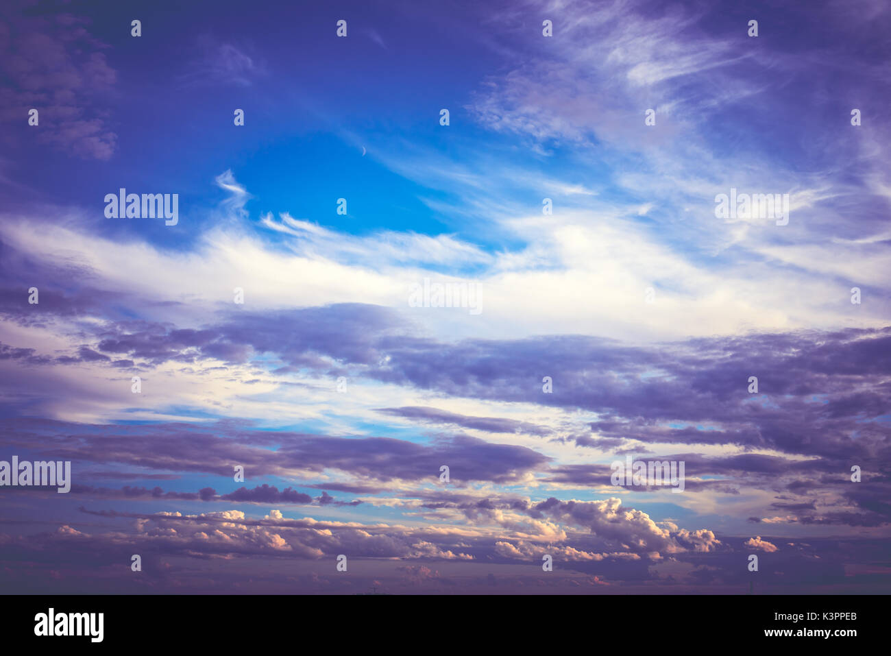 Cloudy sky weather panorama background Stock Photo - Alamy