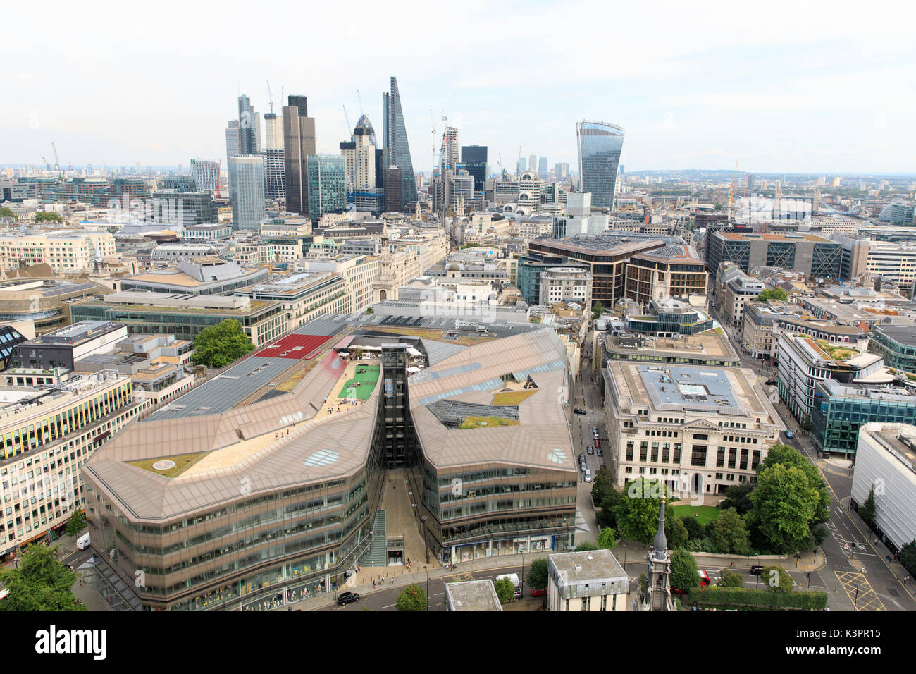 View of the City of London, as seen from the Golden Gallery of St. Paul ...