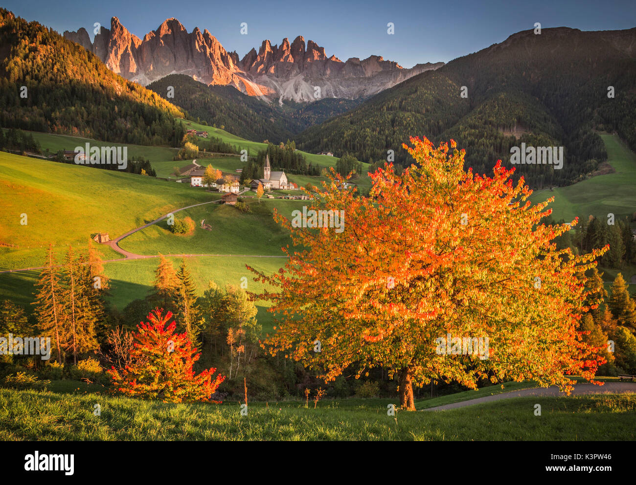 Funes Valley, Trentino Alto Adige, Italy Stock Photo - Alamy