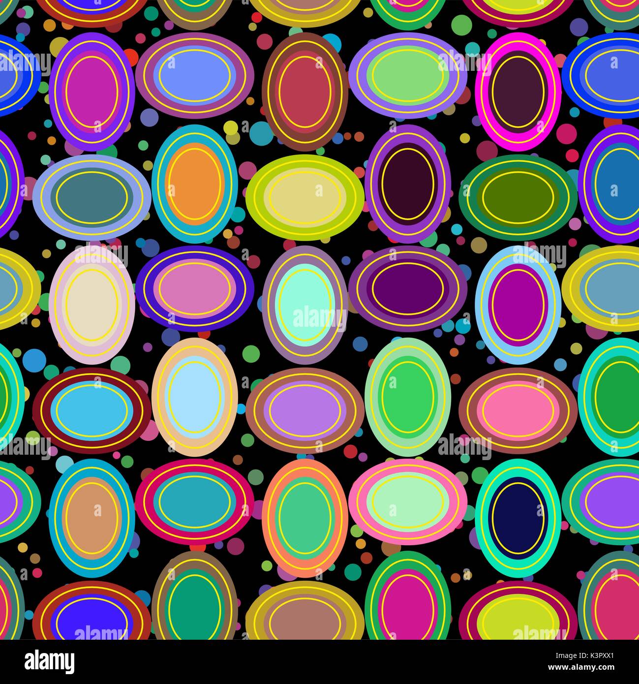 Seamless oval wallpaper Stock Vector Images - Alamy
