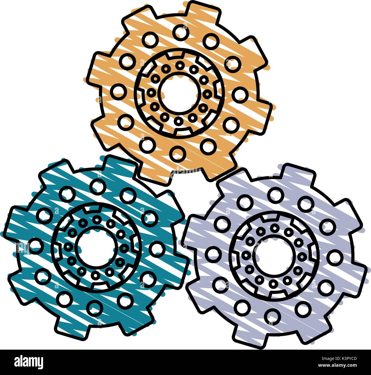 Isolated gear design Stock Vector Image & Art - Alamy