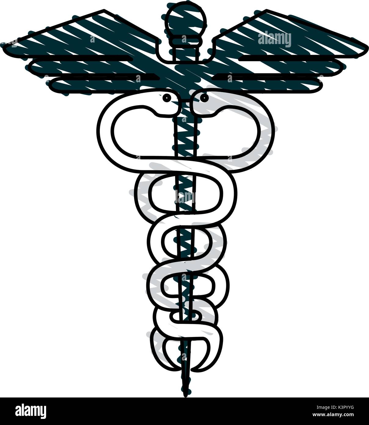 Isolated caduceus design Stock Vector Image & Art - Alamy