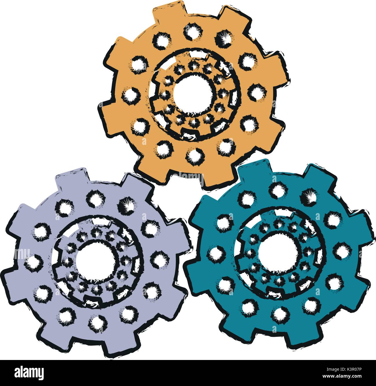 Isolated gear design Stock Vector Image & Art - Alamy