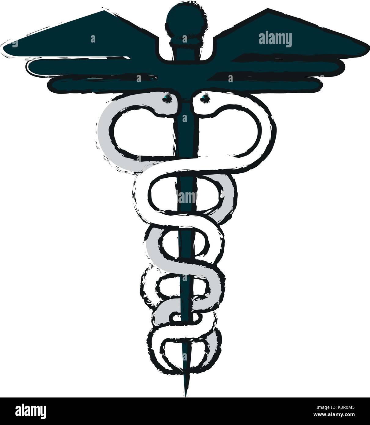 Isolated caduceus design Stock Vector Image & Art - Alamy