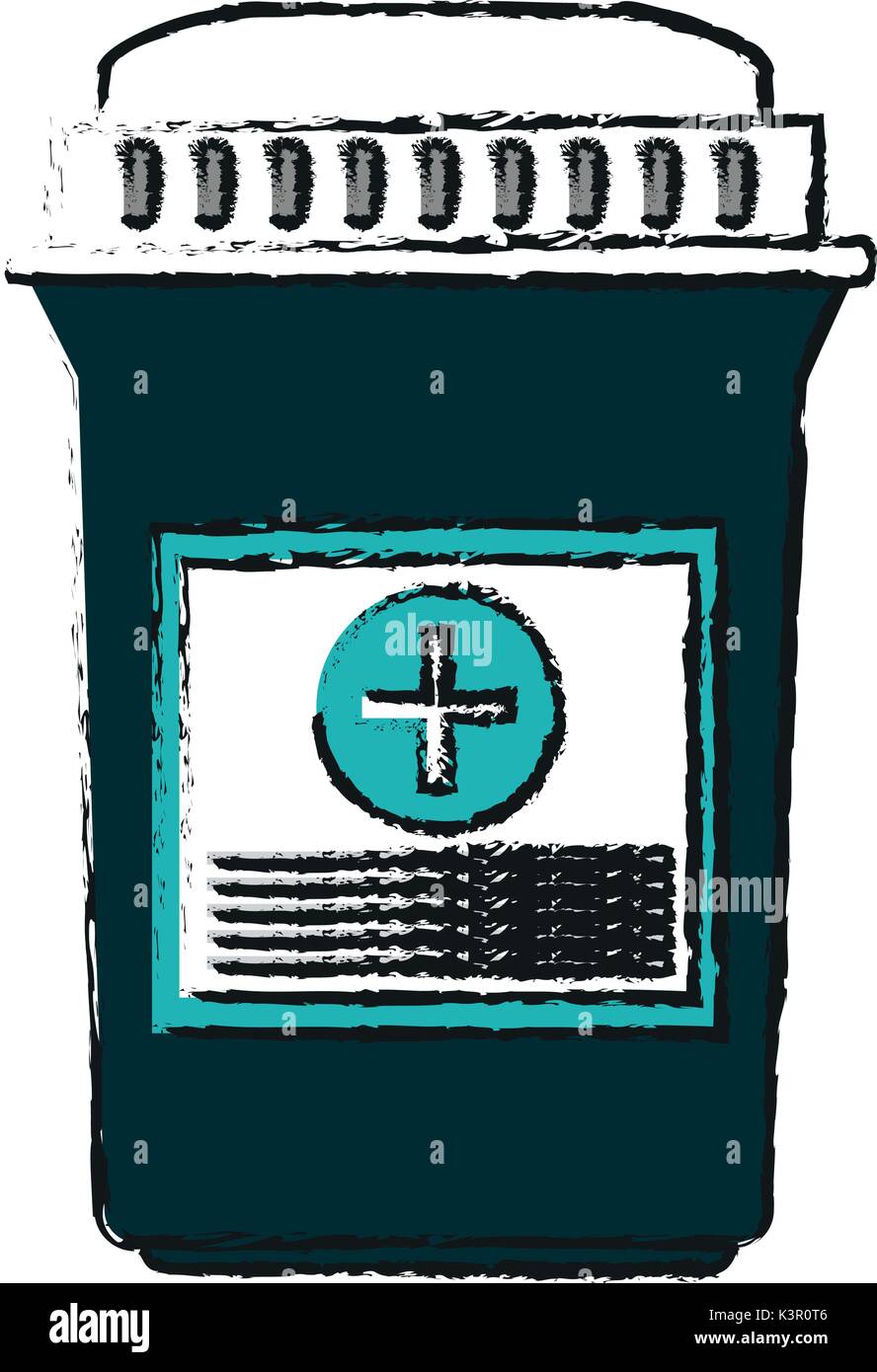 Isolated medicine jar design Stock Vector Image & Art - Alamy