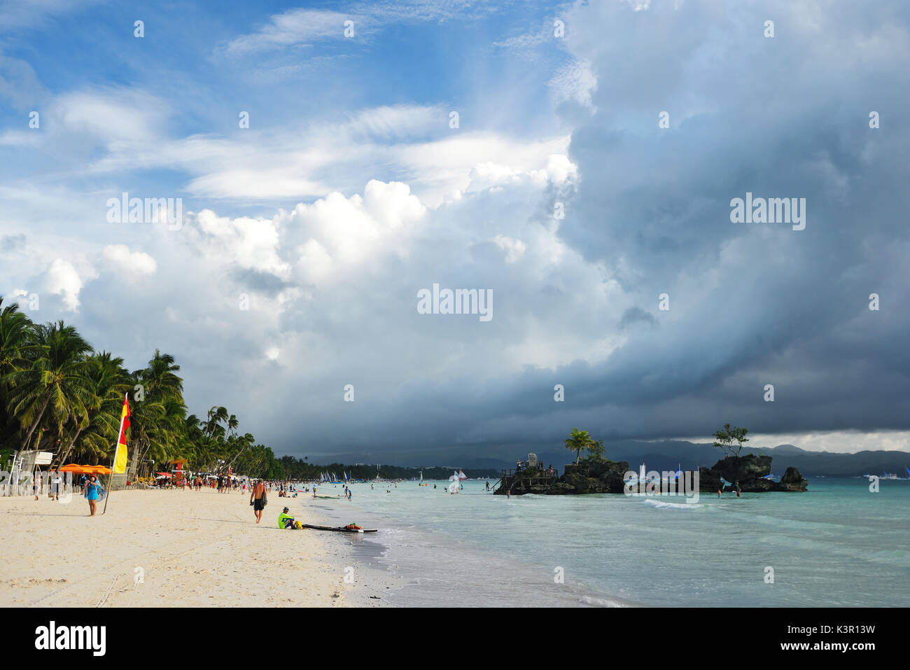 Boracay,Pilippines - Dec 19,2016:boracay beach scenery at daytime Stock ...