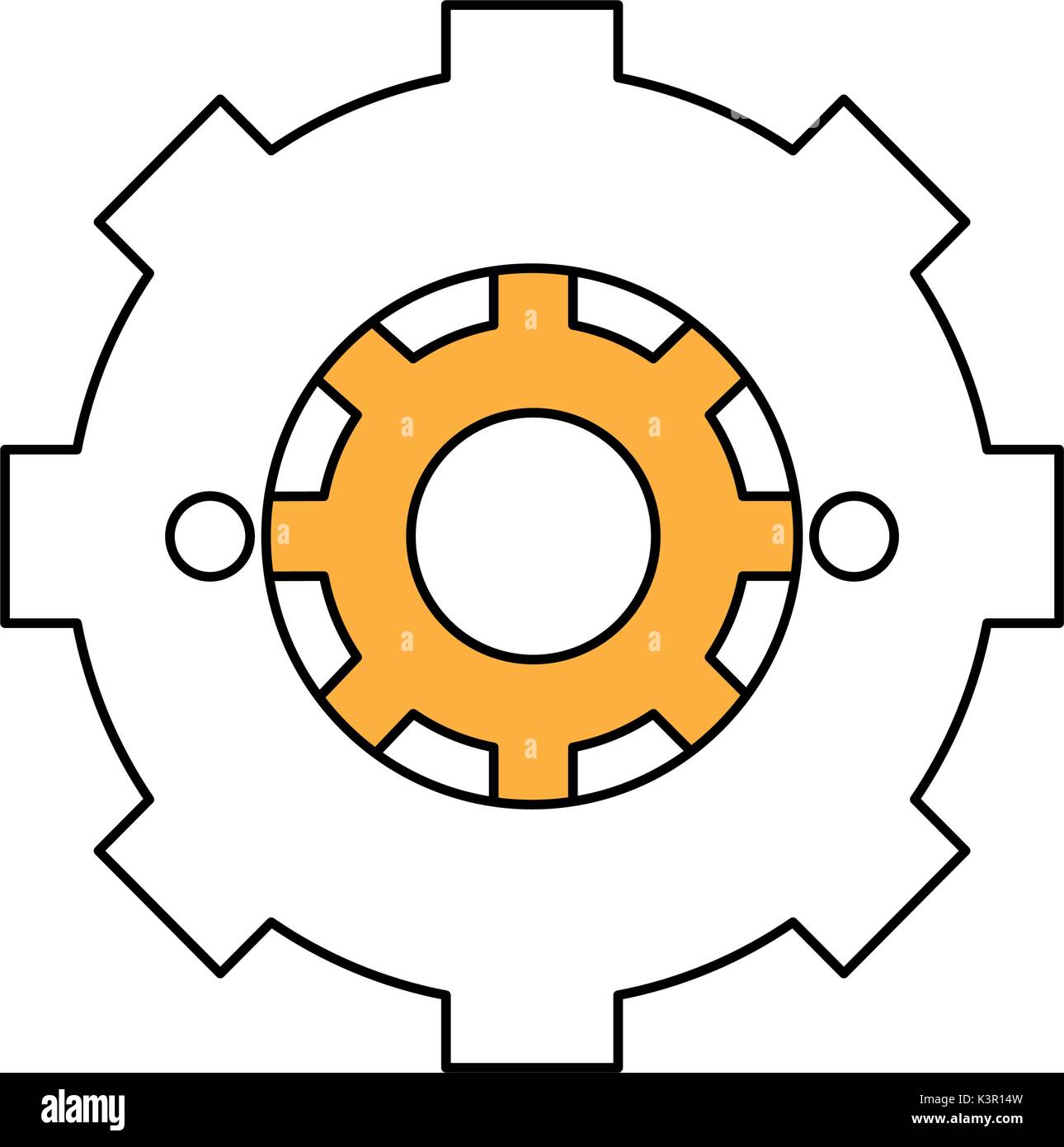 Isolated gear design Stock Vector Image & Art - Alamy