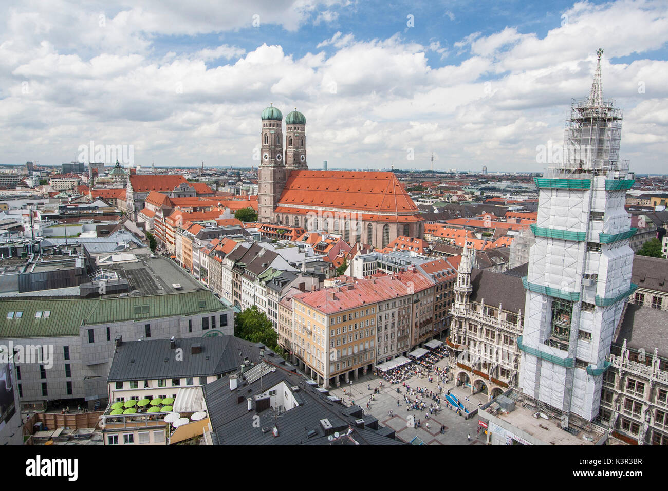 Munich marienplatz aerial hi-res stock photography and images - Alamy