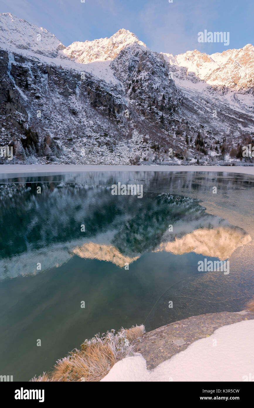 Reflections in aviolo lake hi-res stock photography and images - Alamy
