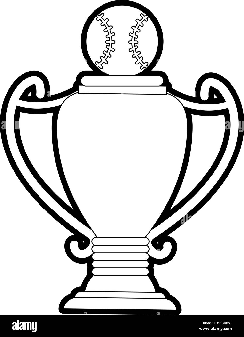 Baseball trophy Stock Vector Images - Alamy