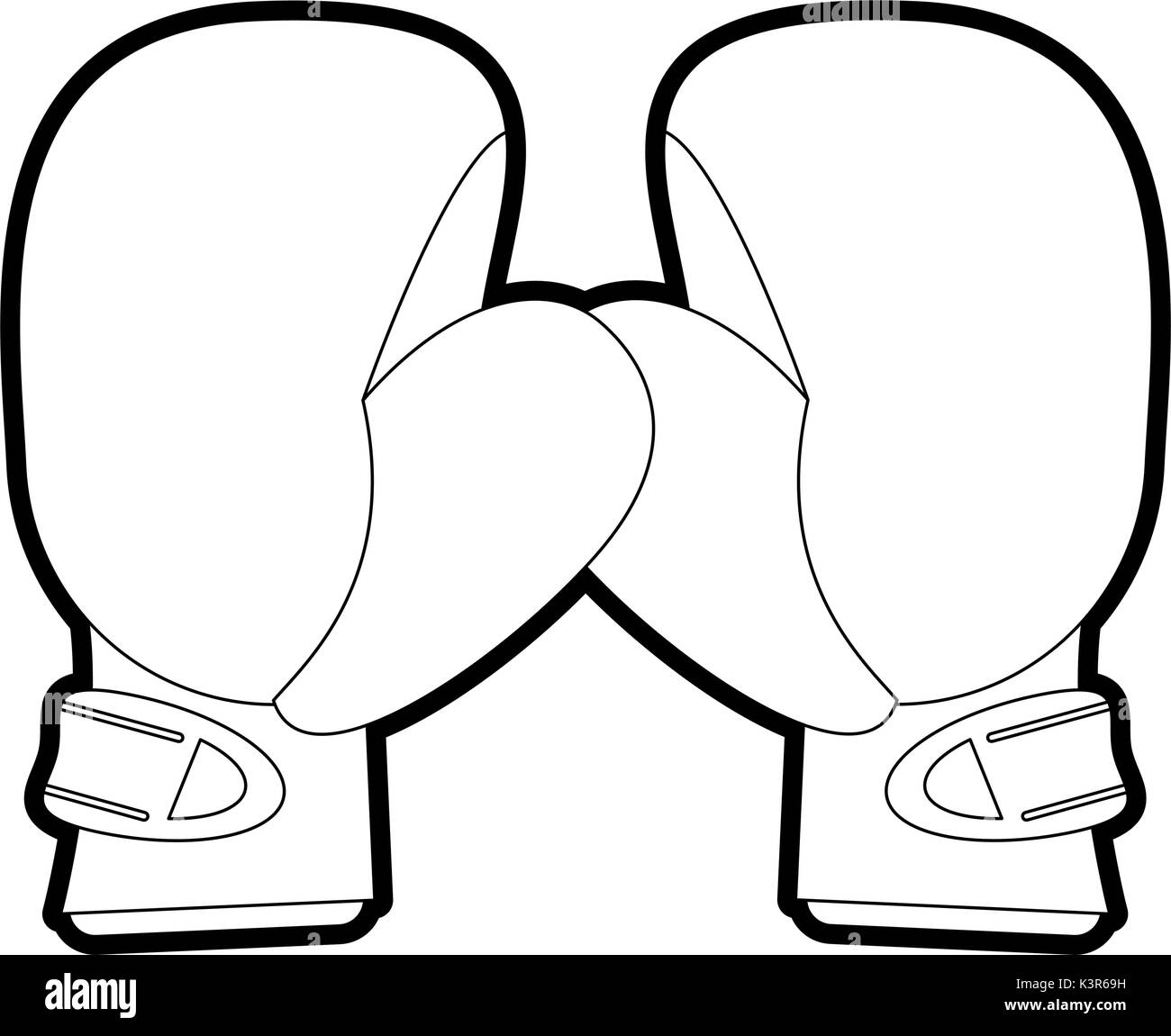 Isolated boxing gloves design Stock Vector Image & Art - Alamy