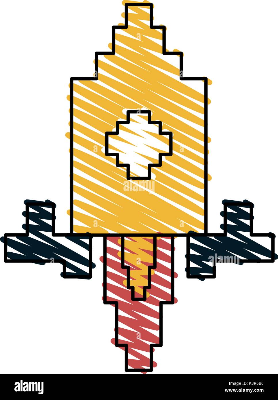 Isolated rocket design Stock Vector Image & Art - Alamy