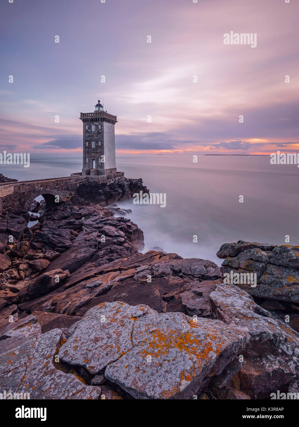 Kermorvan Lighthouse, Le Conquet, Brest, Finistère departement ...