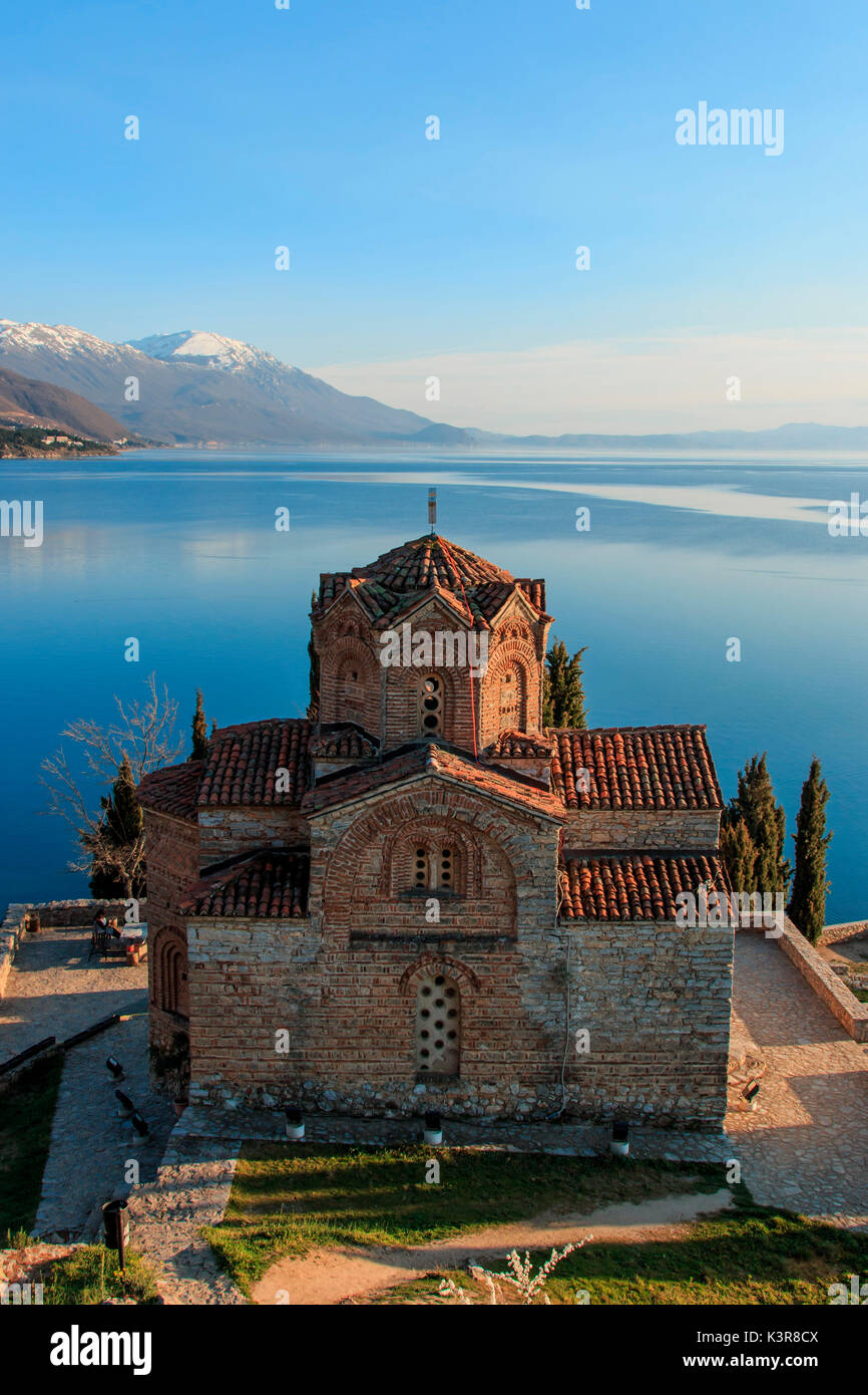 Sveti (Saint) Jovan Kaneo Church on Lake Ohrid, Macedonia Stock Photo ...