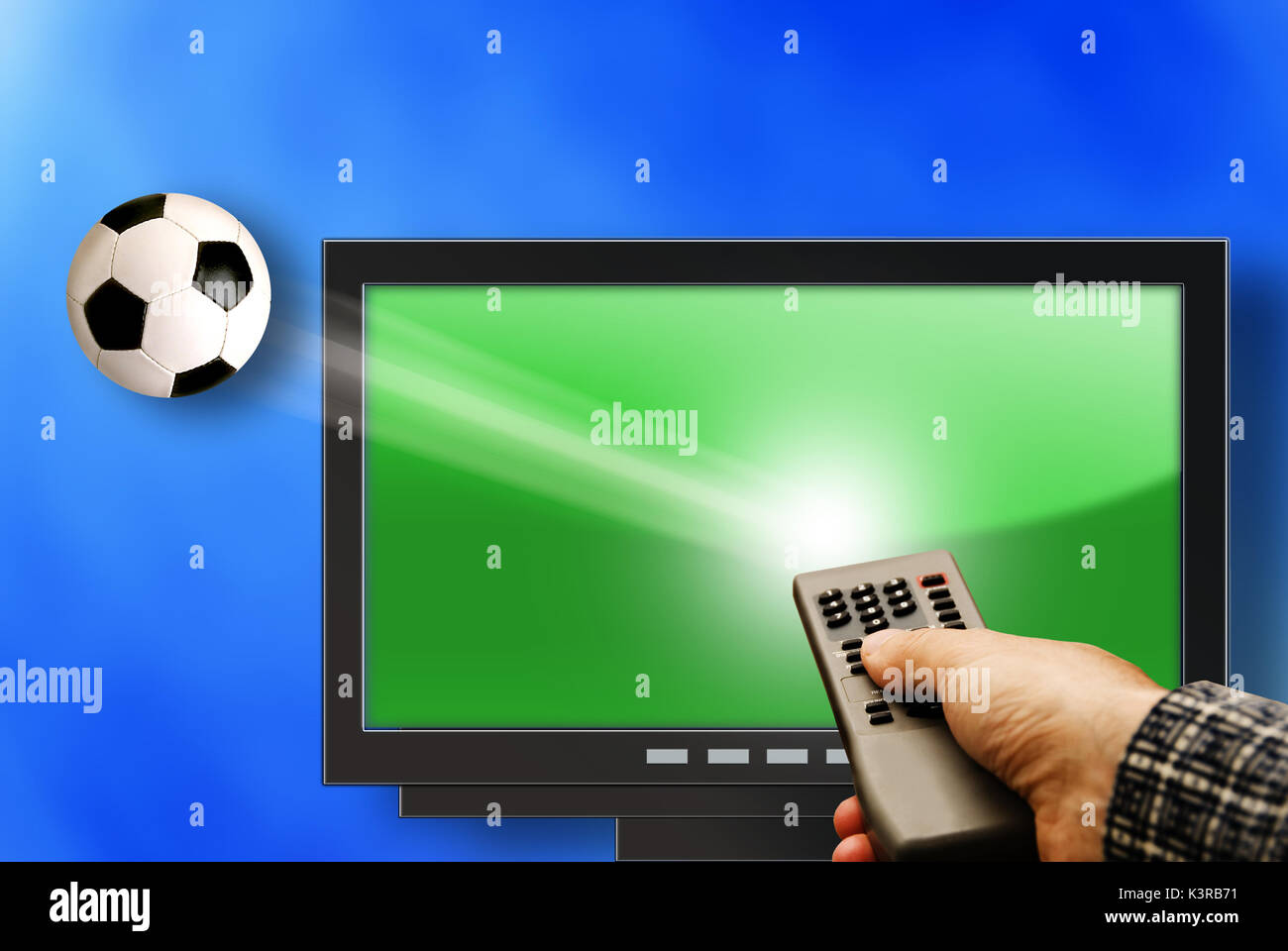 Watching tv world cup hi-res stock photography and images - Alamy