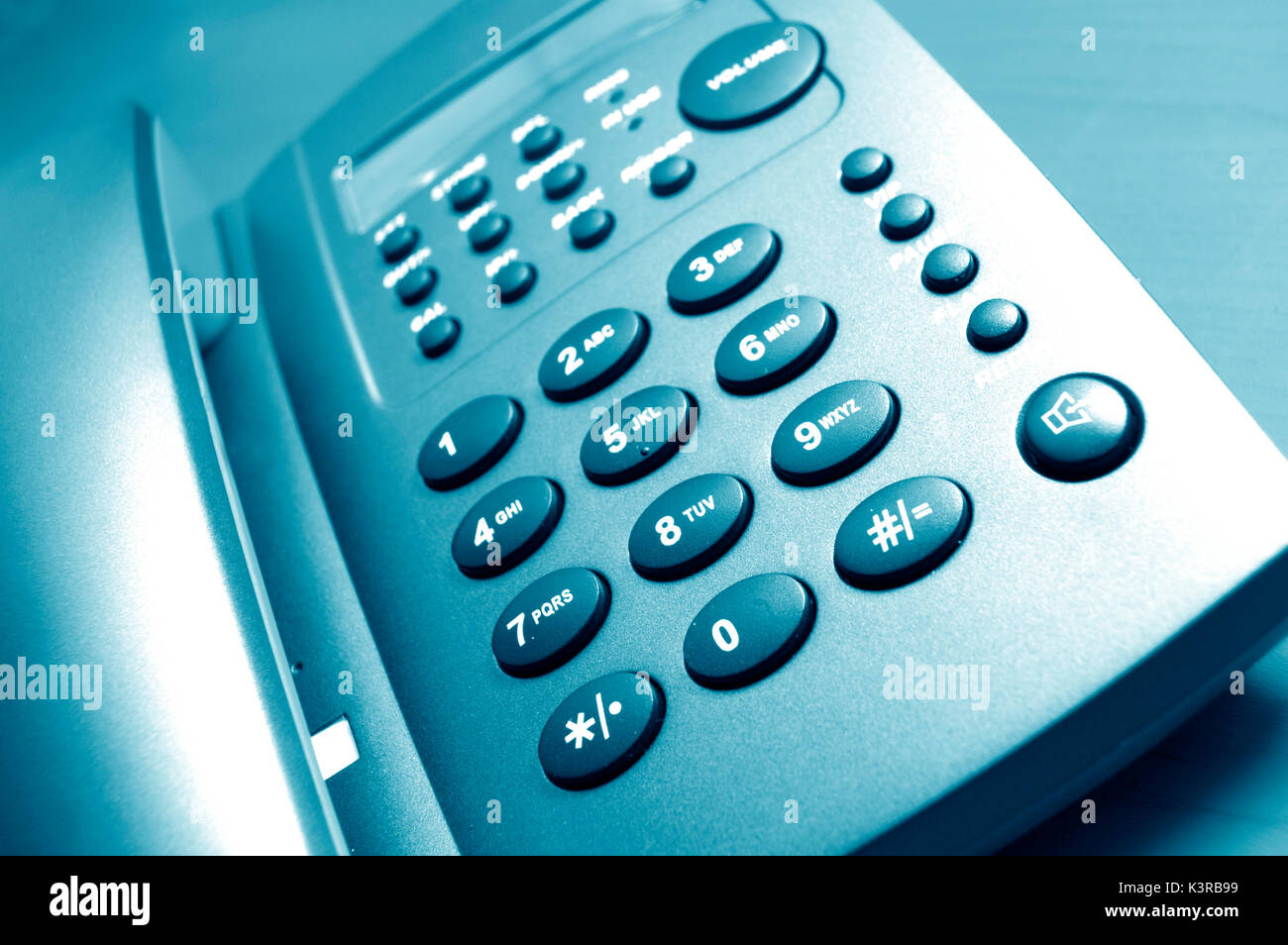 office dialing telephone with led screen Stock Photo - Alamy