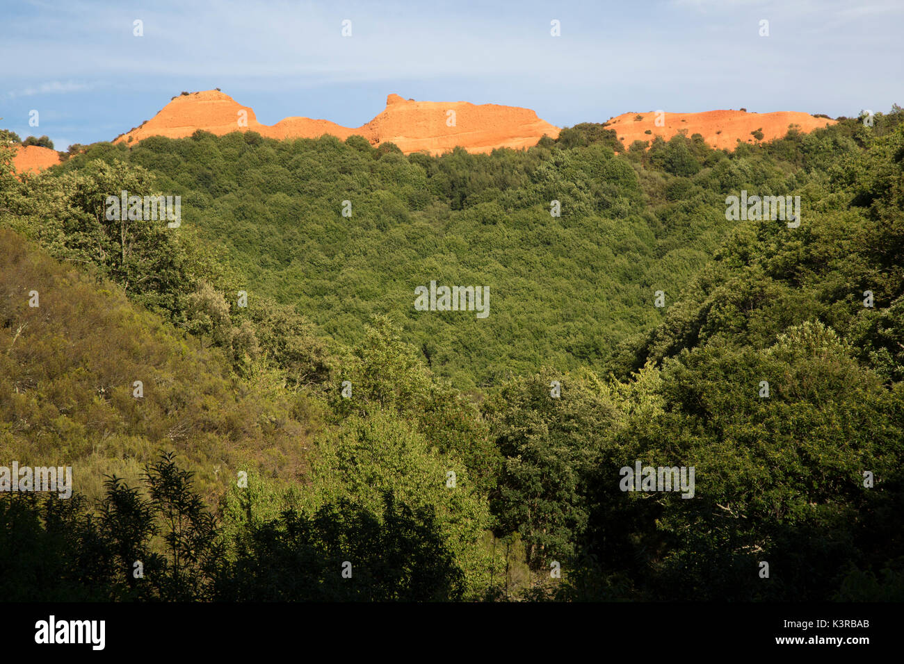 Peaks at Medulas; Leon; Spain Stock Photo - Alamy
