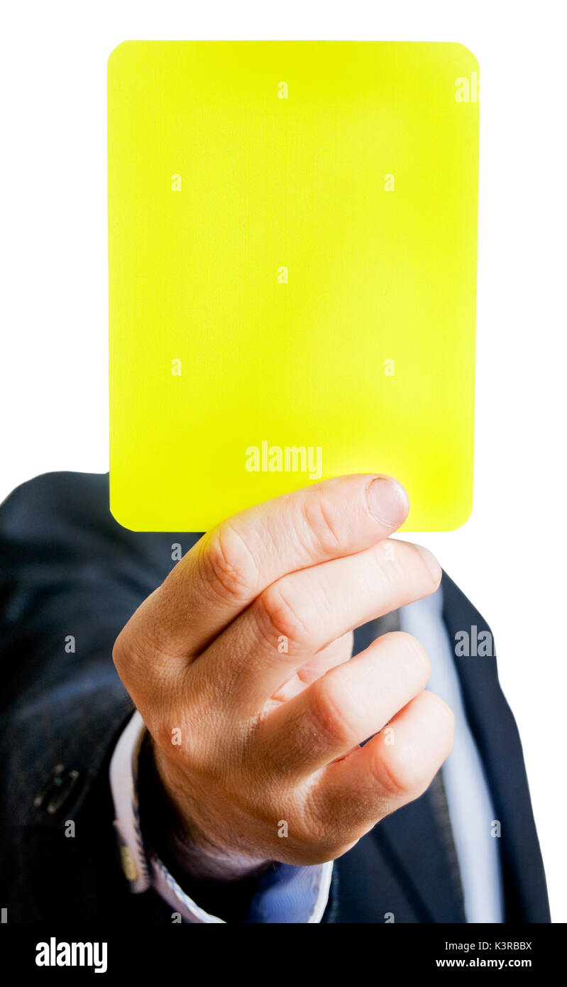 Yellow card hi-res stock photography and images - Alamy