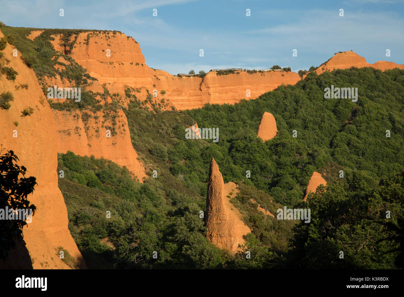 Peaks at Medulas; Leon; Spain Stock Photo - Alamy