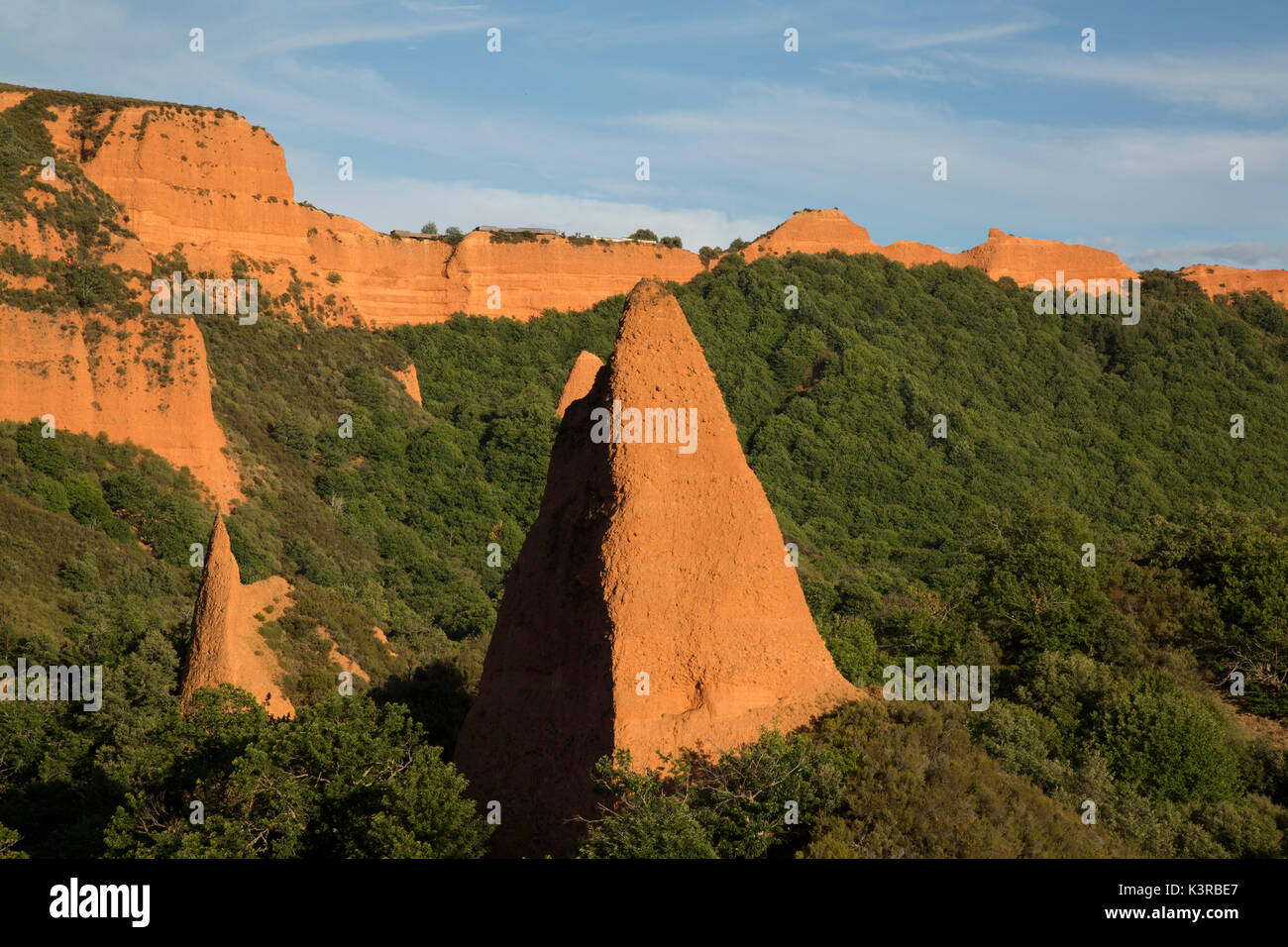 Peaks at Medulas; Leon; Spain Stock Photo - Alamy