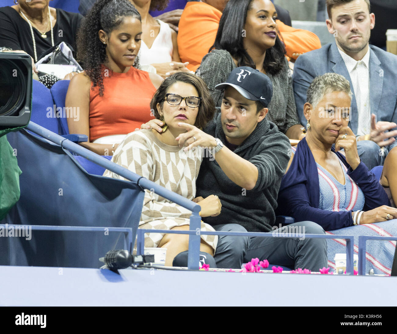 New York, United States. 02nd Sep, 2017. Vanessa Nadal & Lin Manuel ...