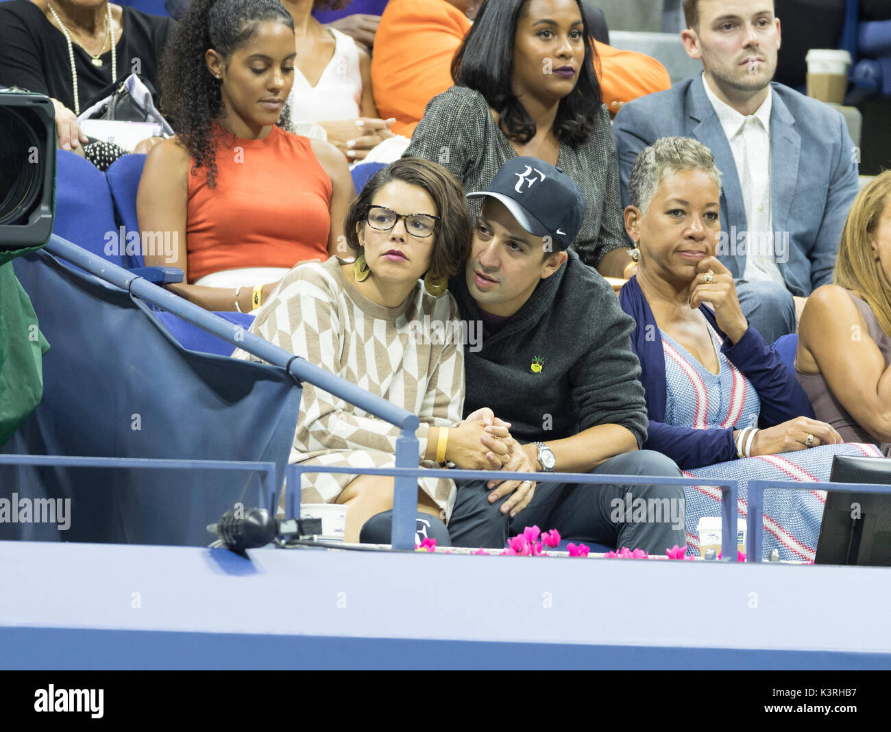 New York, United States. 02nd Sep, 2017. Lin Manuel Miranda & Vanessa ...