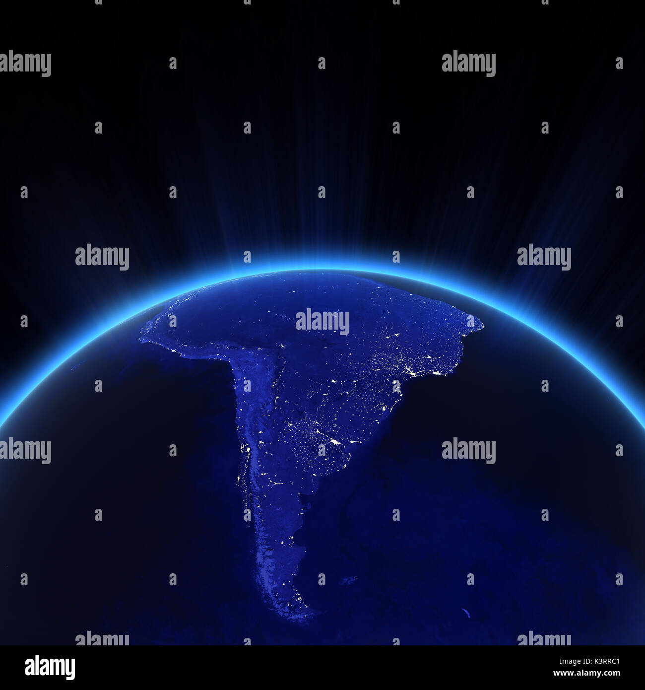 Brazil relief map hi-res stock photography and images - Alamy
