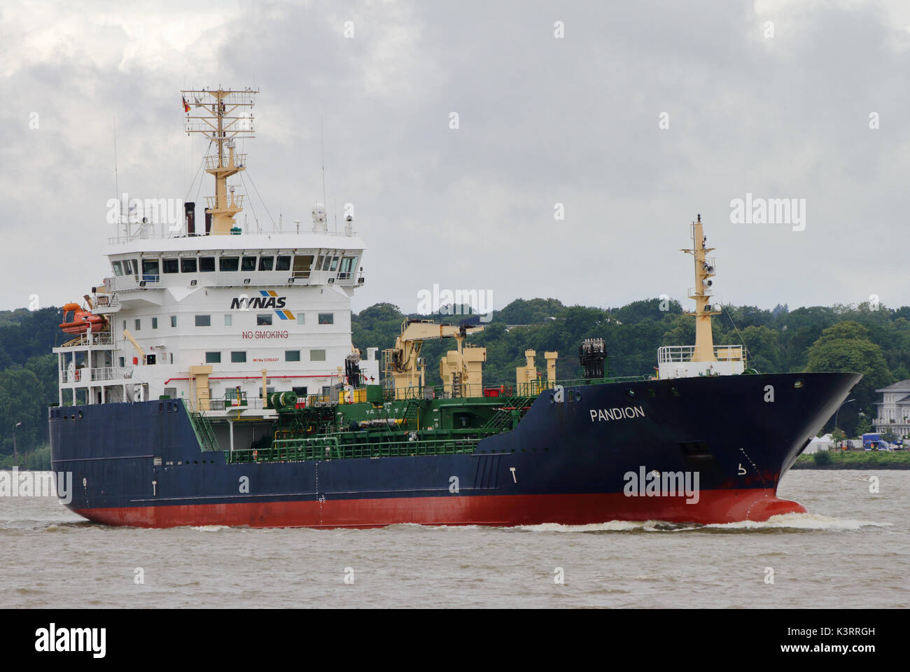 The tanker Pandion enters the Port of Hamburg Stock Photo - Alamy
