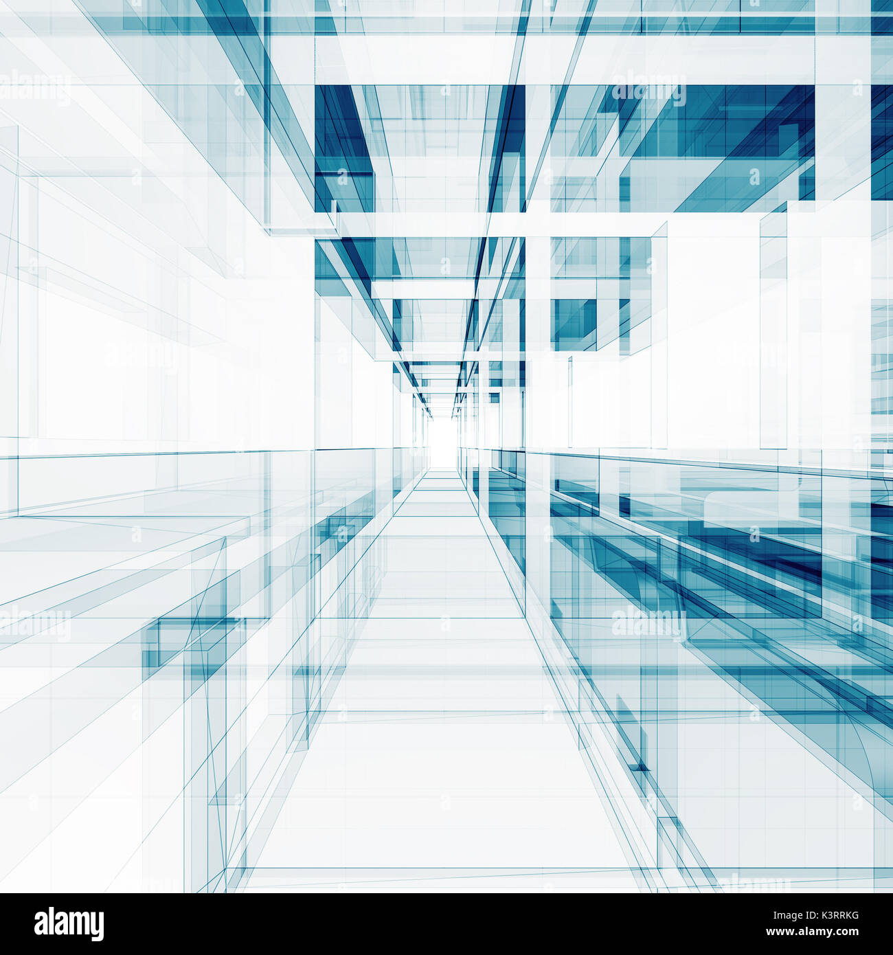 Abstract architecture background 3d rendering Stock Photo - Alamy