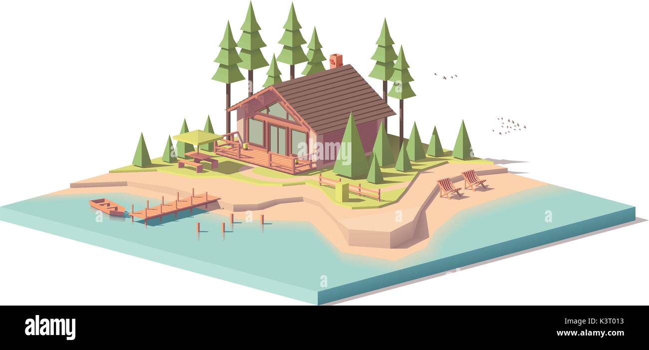 Poly house Stock Vector Images - Alamy