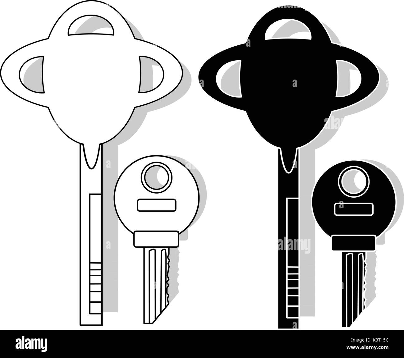 Key isolated illustration set Stock Vector Image & Art - Alamy