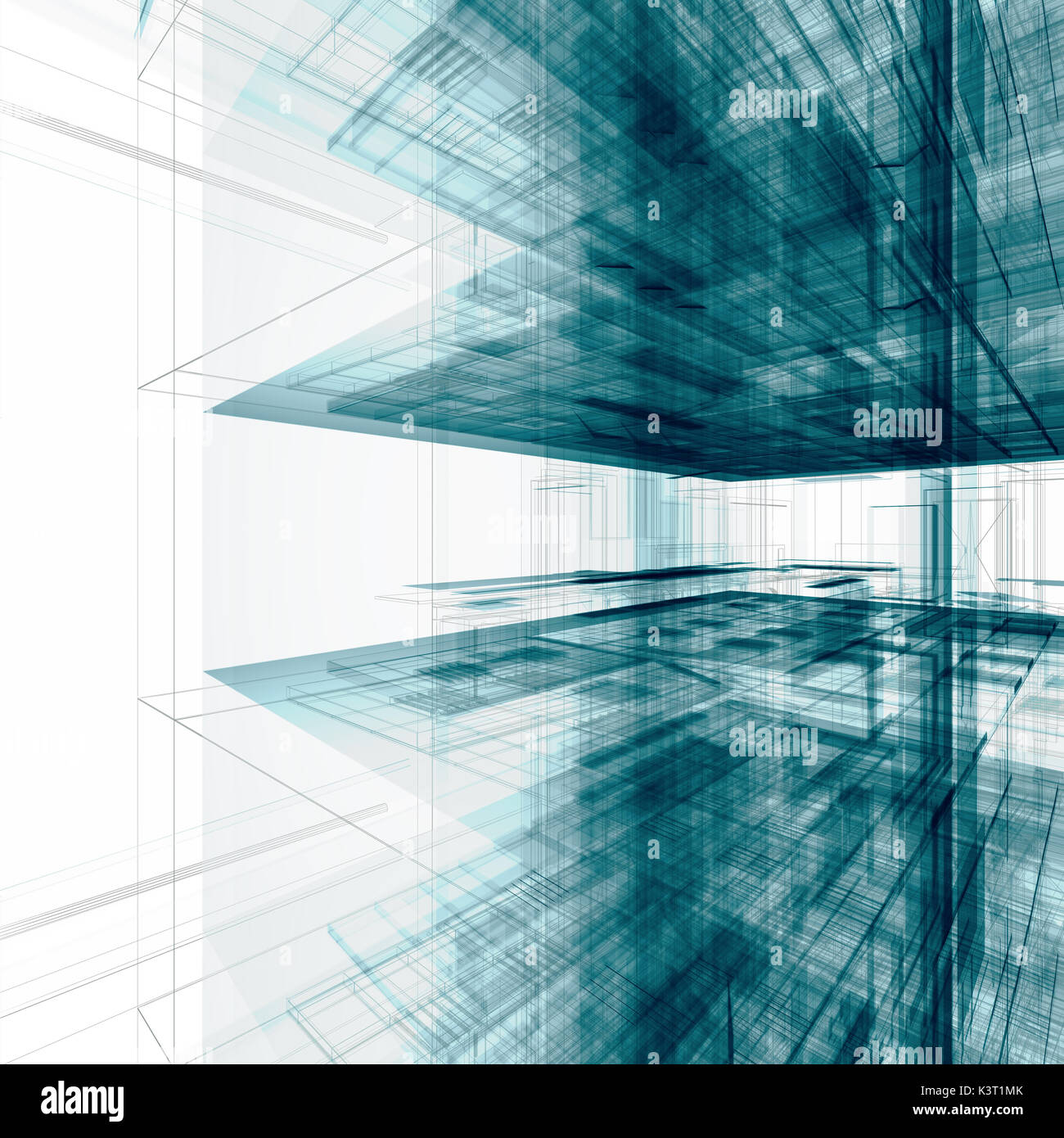 Abstract office building 3d rendering Stock Photo - Alamy