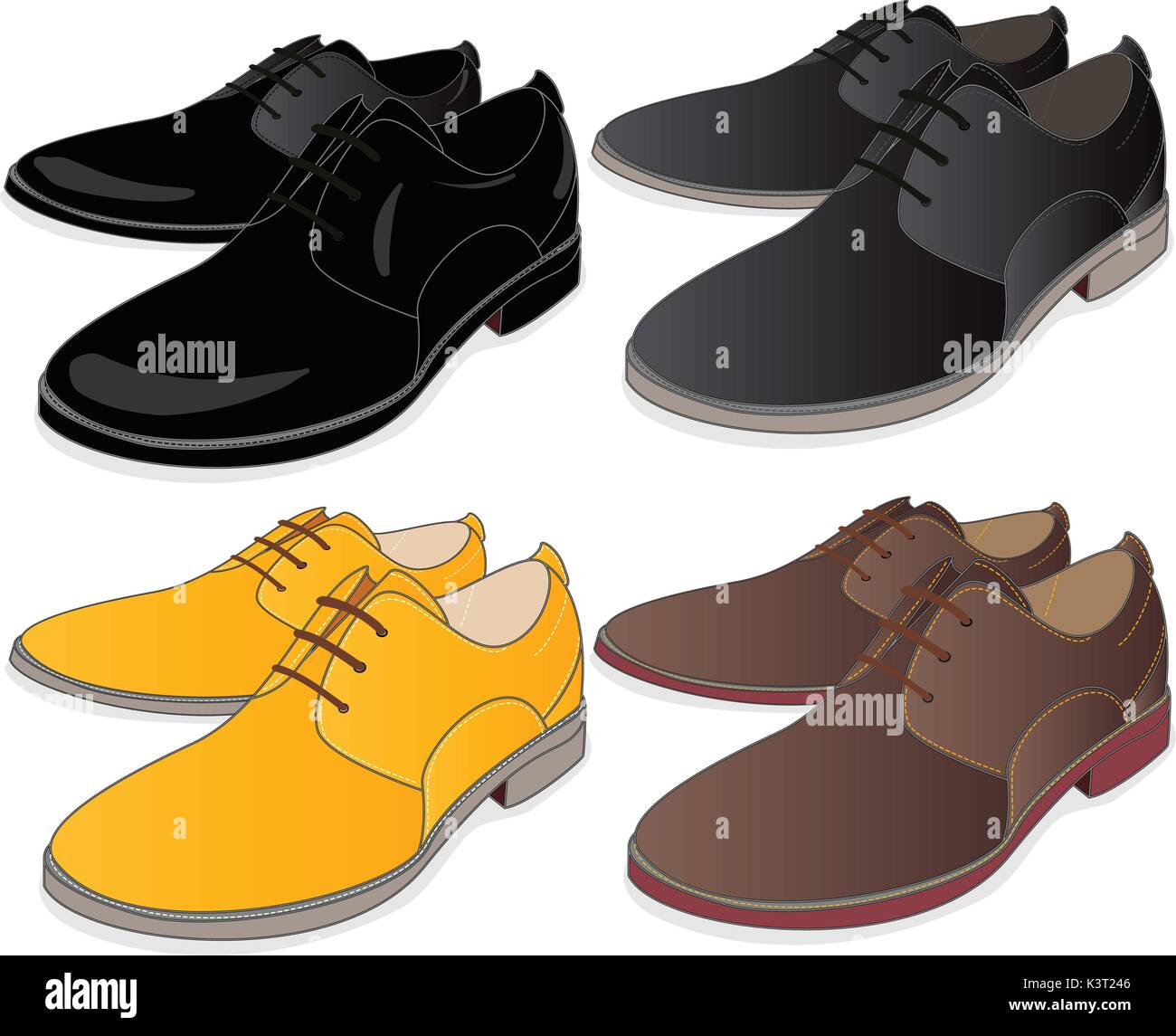 men shoes illustration isolated set Stock Vector Image & Art - Alamy