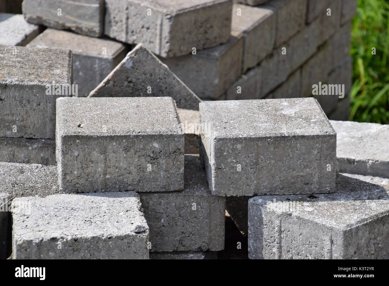 Stone cuboid in construction, concrete Stones, building materials ...