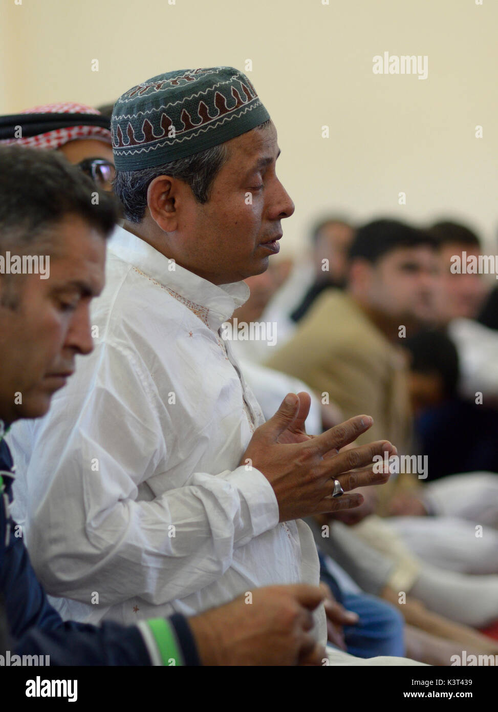 September 01,2017. Kiev, Ukraine. Muslims of Kyiv celebrating Islamic ...