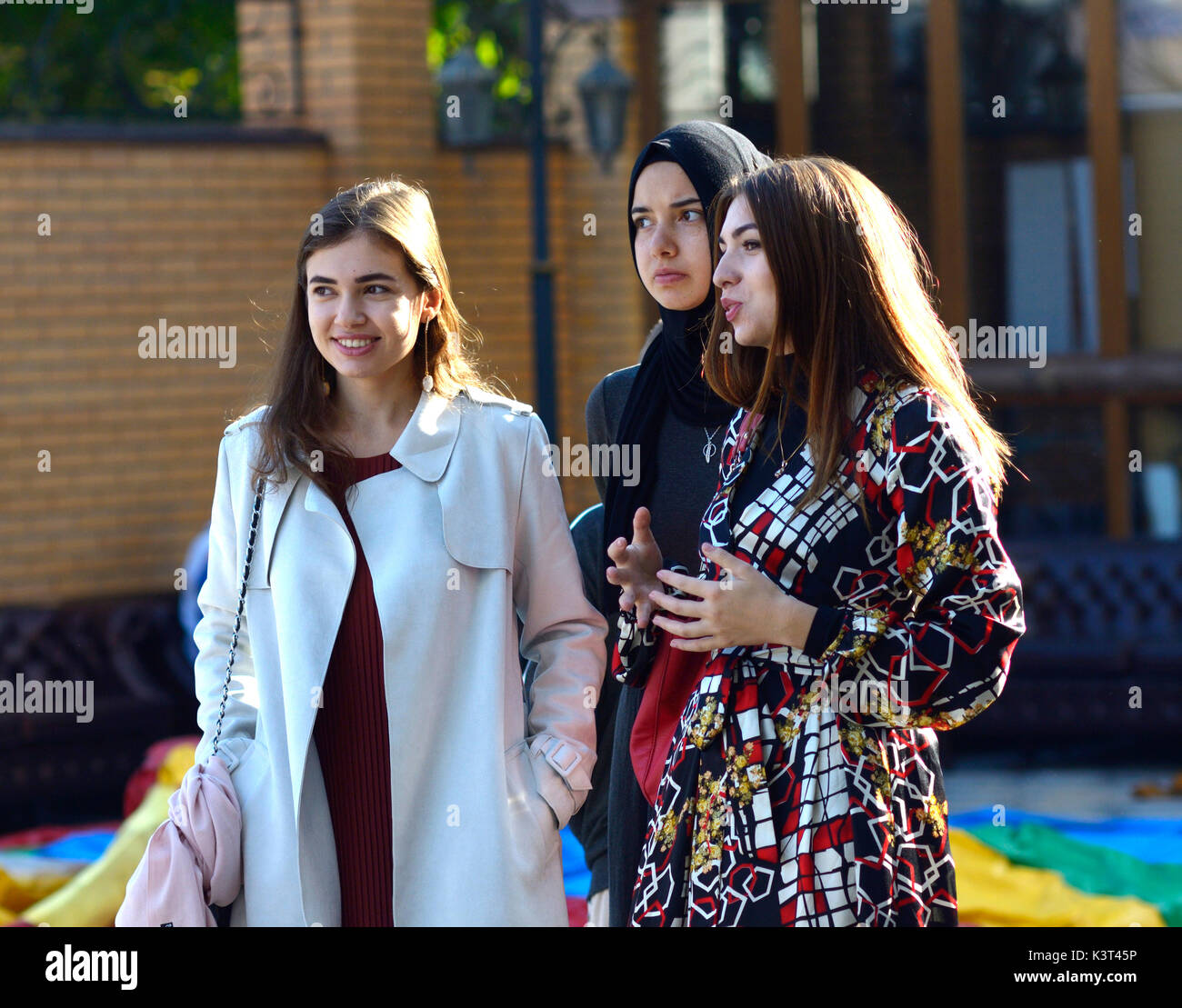 September 01,2017. Kiev, Ukraine. Muslims of Kyiv celebrating Islamic ...