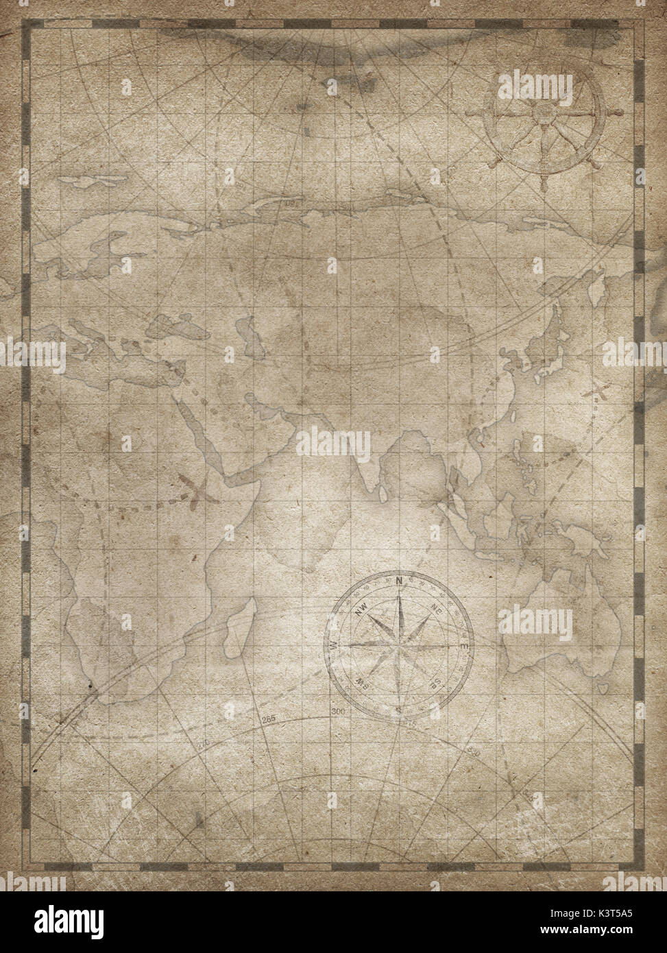 treasure map vertical background illustration Stock Photo - Alamy