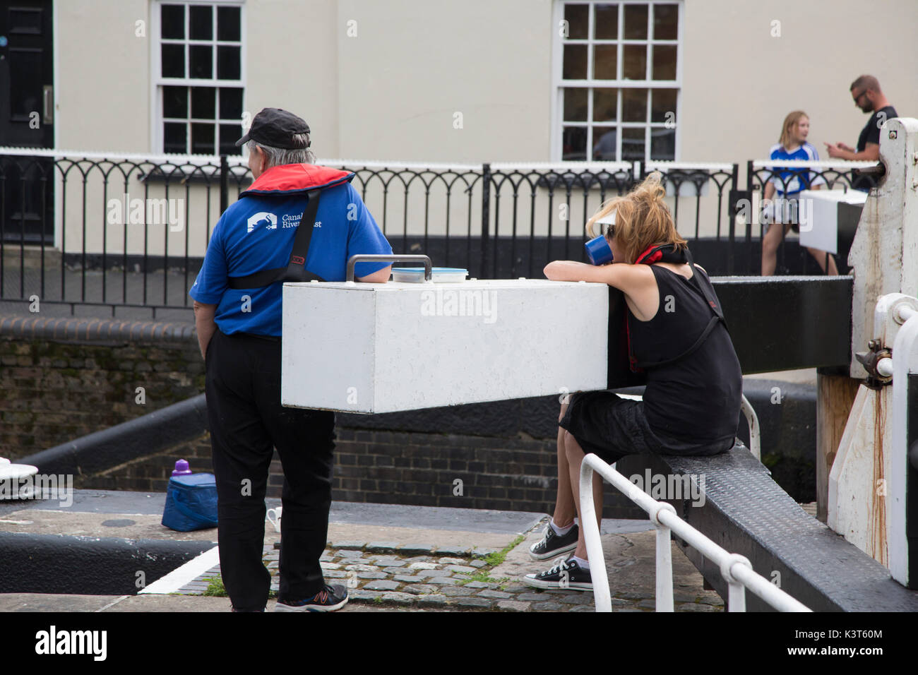 Male lock attendant hi-res stock photography and images - Alamy