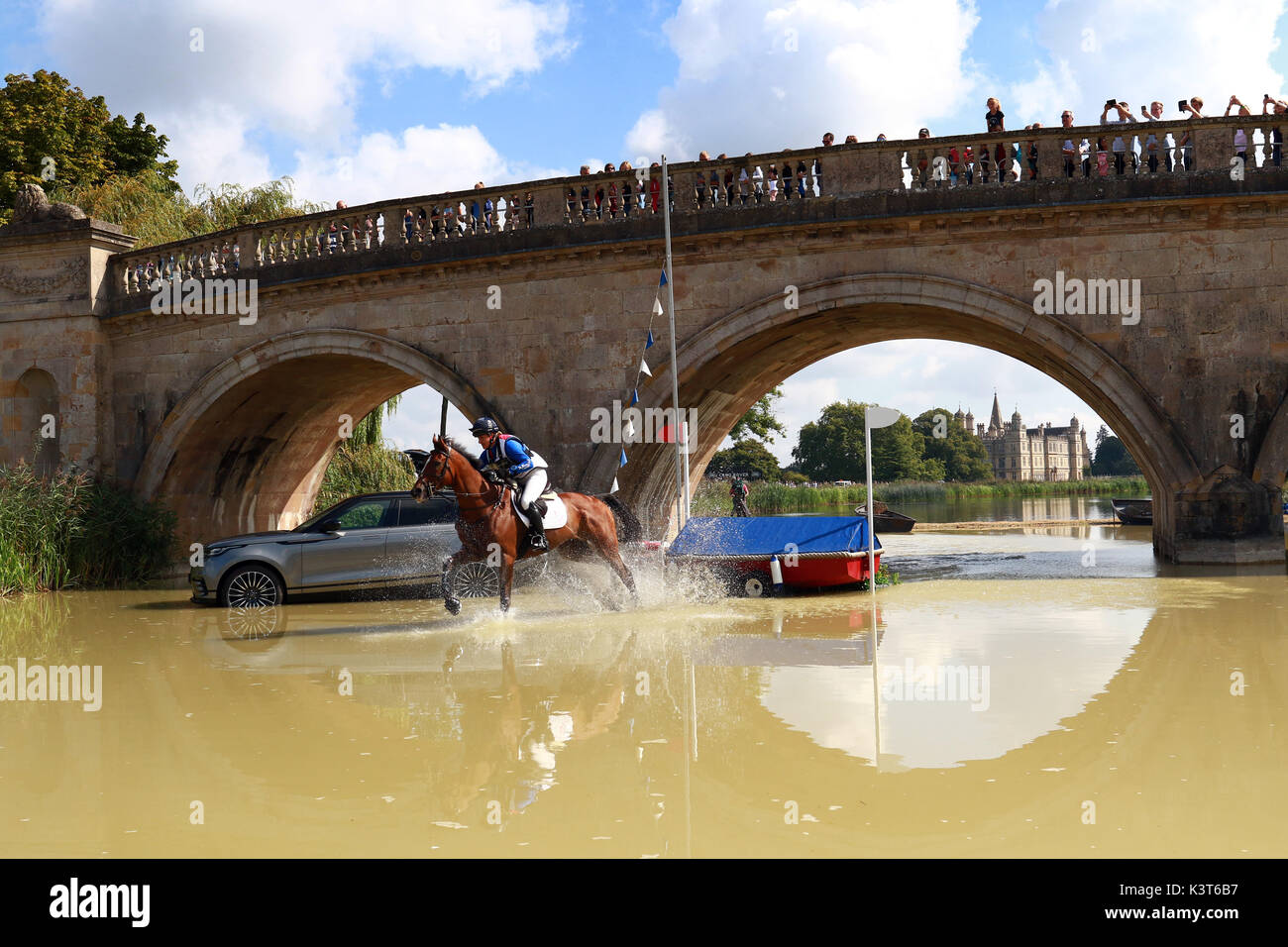 Kristina Cook on Star Witness goes through the Lion Bridge at the Land ...