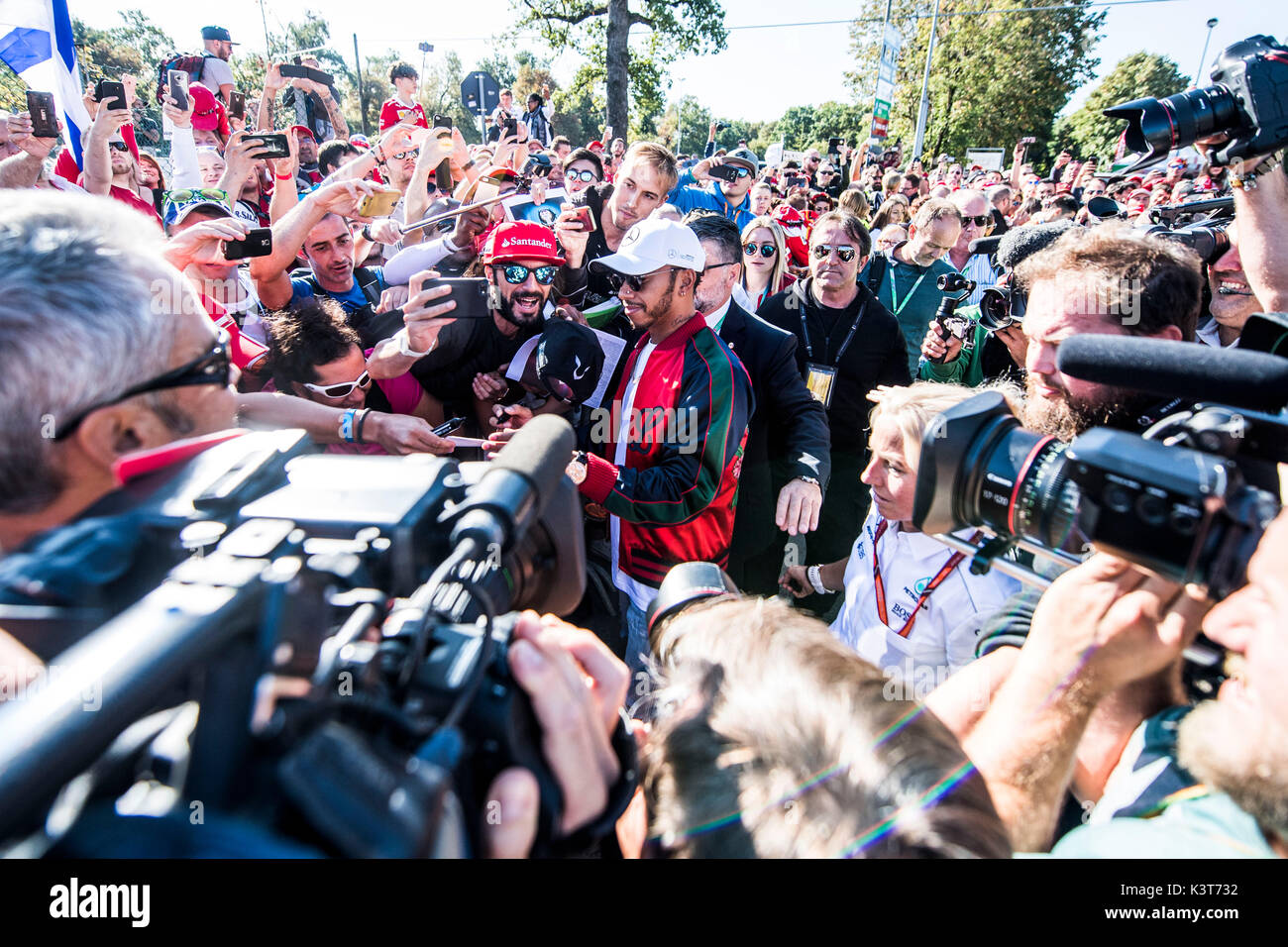 Monza, Italy. 3rd September, 2017. Lewis Hamilton (GBR, Mercedes ...