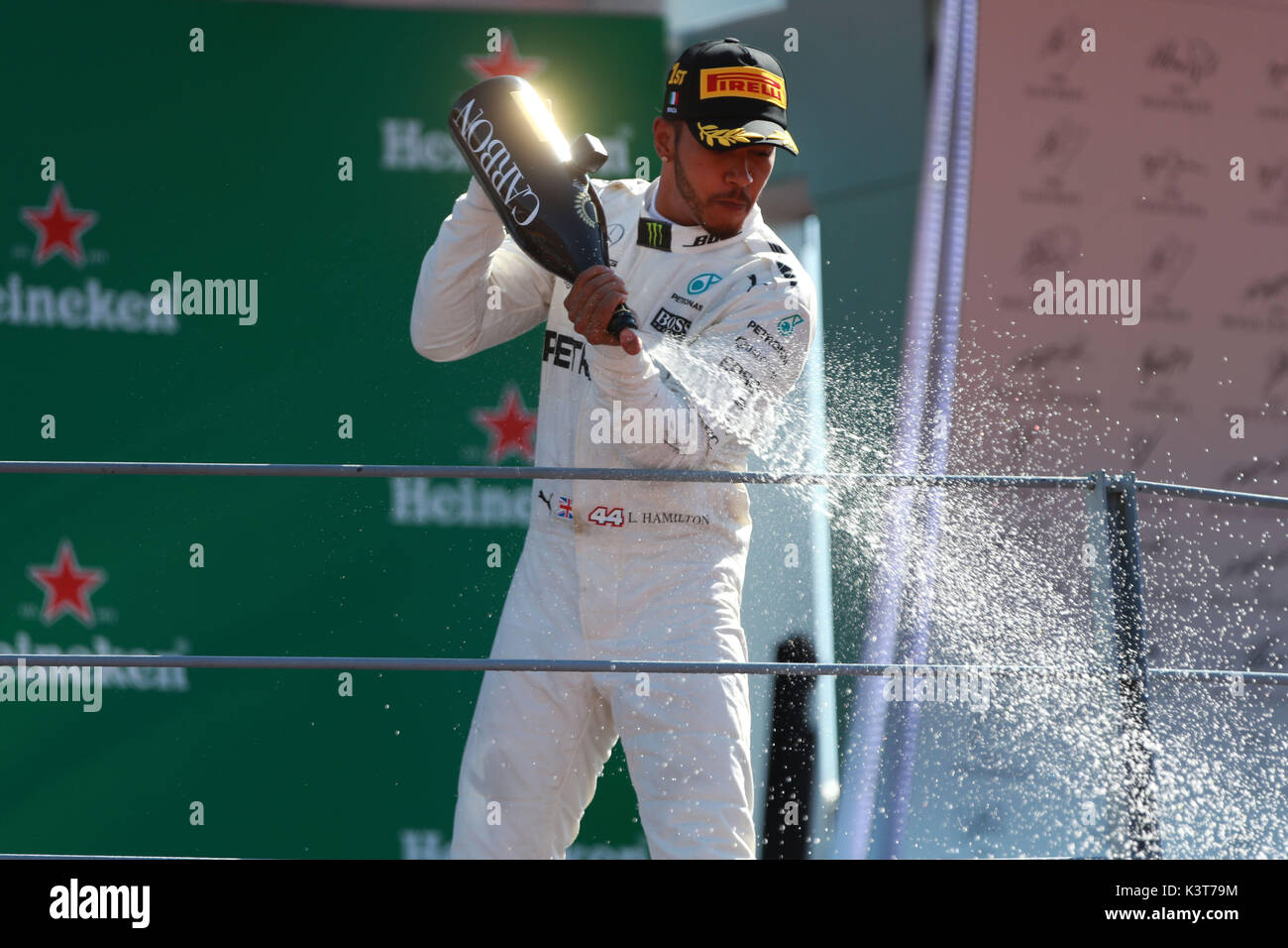 Monza, Italy. 3rd September, 2017. Lewis Hamilton (GBR, Mercedes ...
