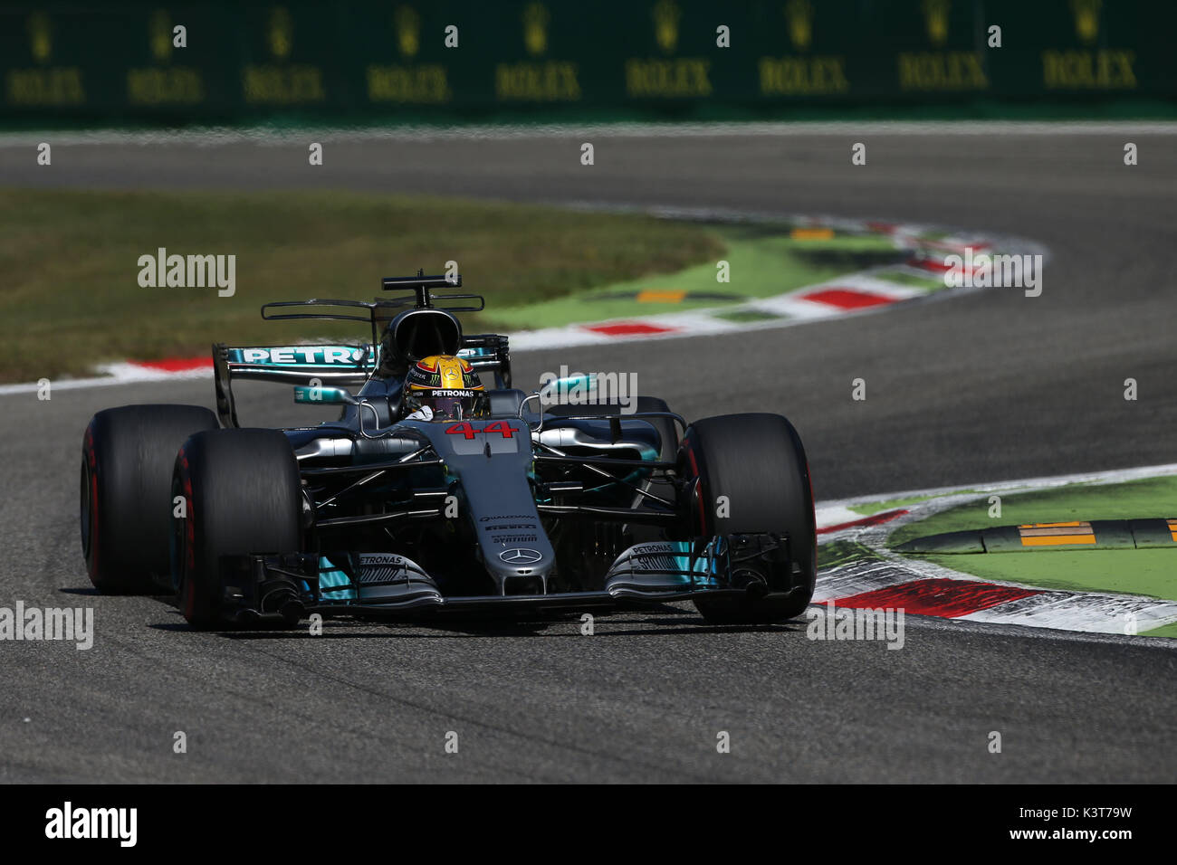 Monza, Italy. 3rd September, 2017. Lewis Hamilton (GBR, Mercedes ...