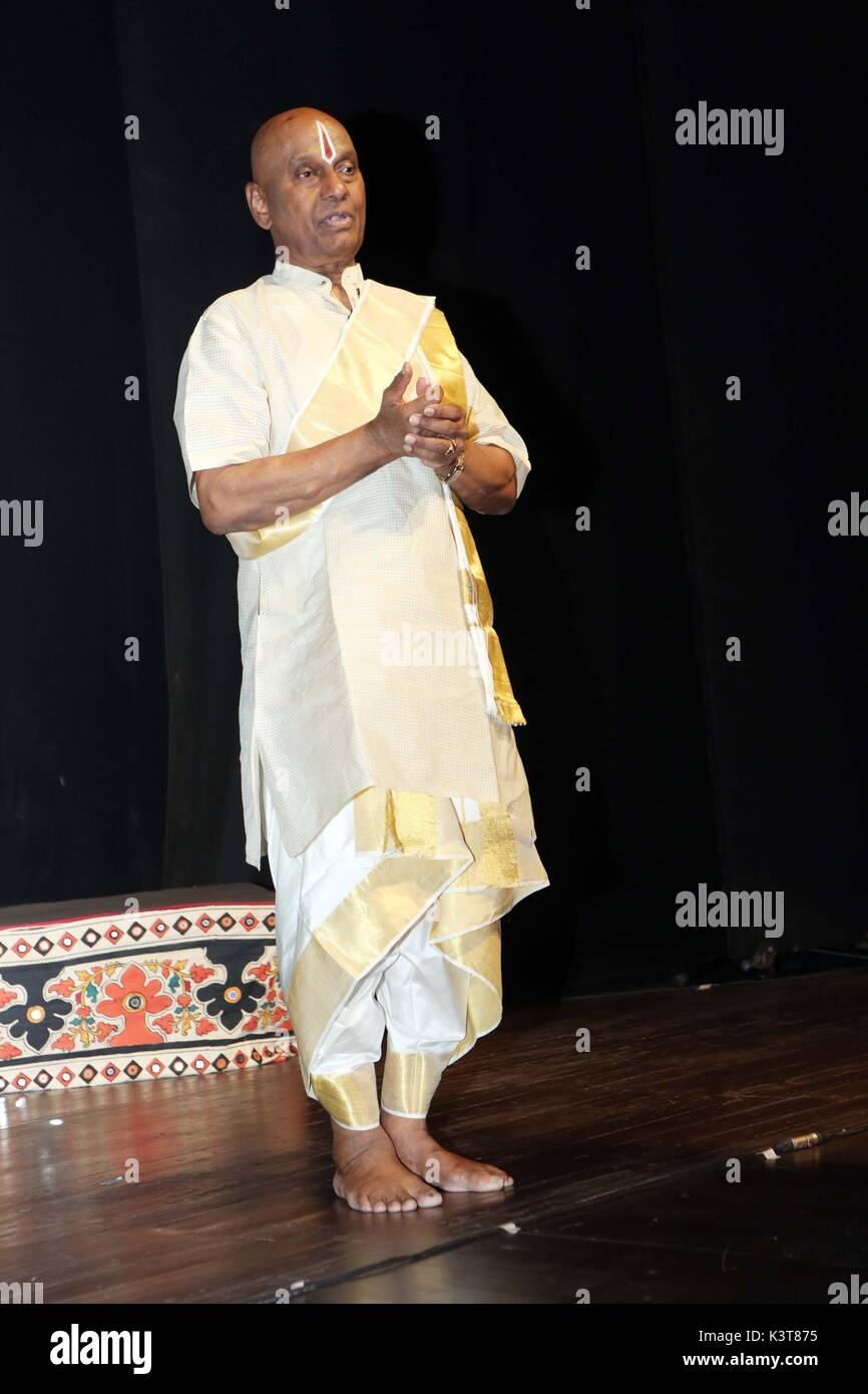NEW DELHI, INDIA - SEPTEMBER 1: Kuchipudi dance artist Raja Reddy ...
