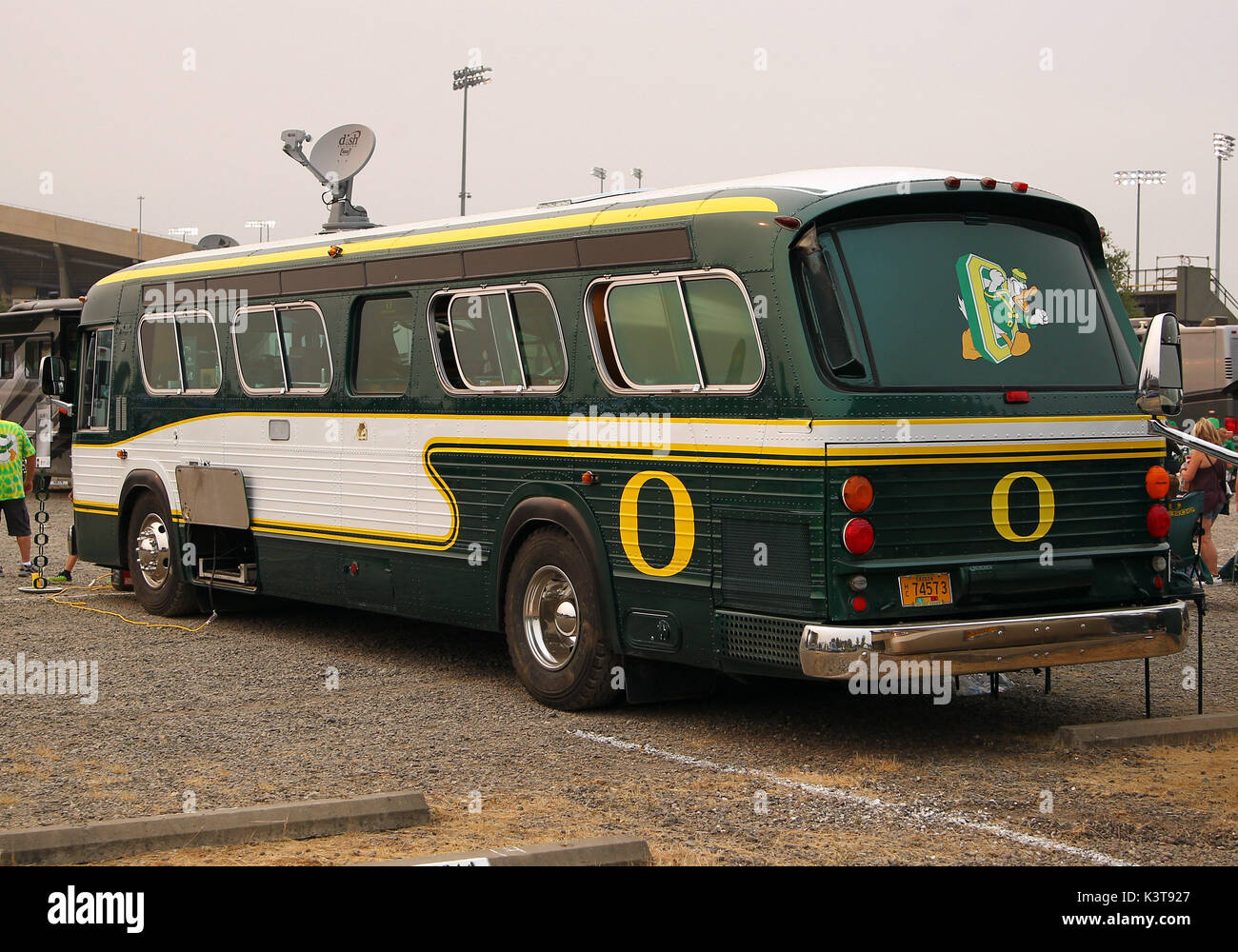 Old football bus hi-res stock photography and images - Alamy