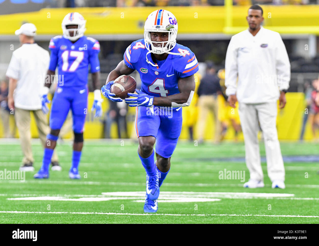 September 02, 2017: Florida Gators wide receiver Brandon Powell #4 ...