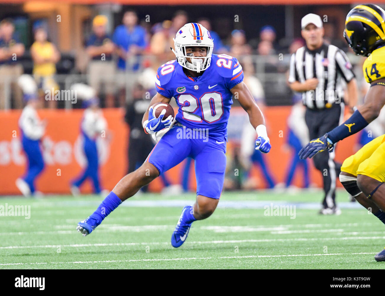 September 02, 2017: Florida Gators running back Malik Davis #20 carries ...