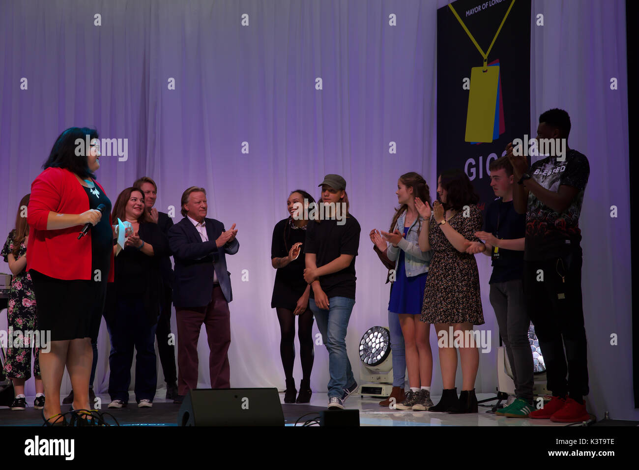 London, UK. 3rd Sep, 2017. Broadcaster Amy Lamé along with the Winner ...
