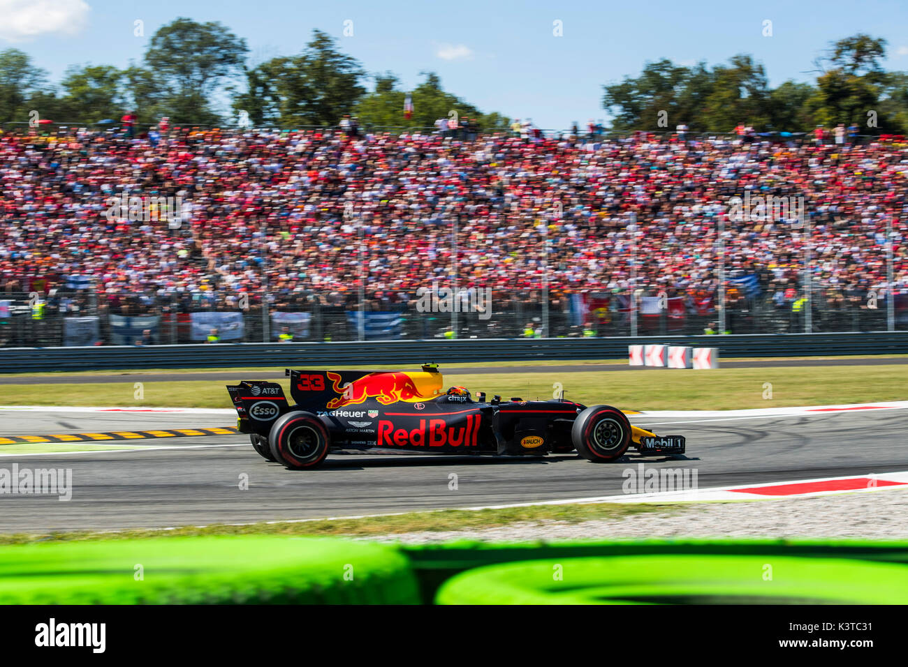 Monza, Italy. 03rd Sep, 2017. UK AND IRELAND RIGHTS ONLY Max Verstappen ...