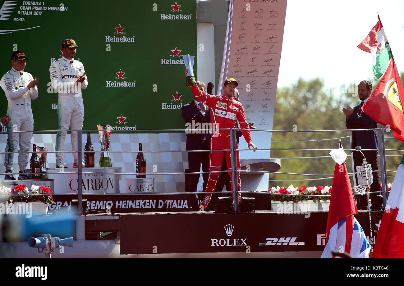 Monza, Italy. 03rd Sep, 2017. UK AND IRELAND RIGHTS ONLY Lewis Hamilton ...